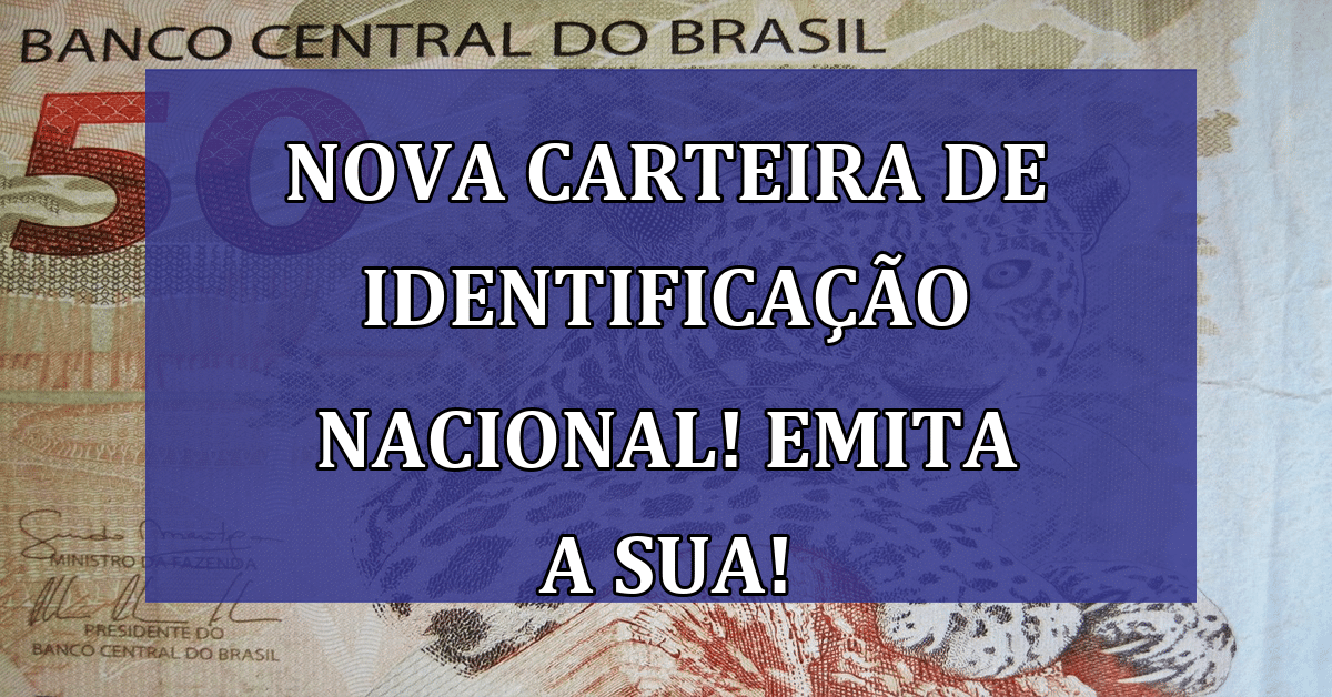 Nova carteira de Identificação nacional! Emita a SUA! Benefícios ...